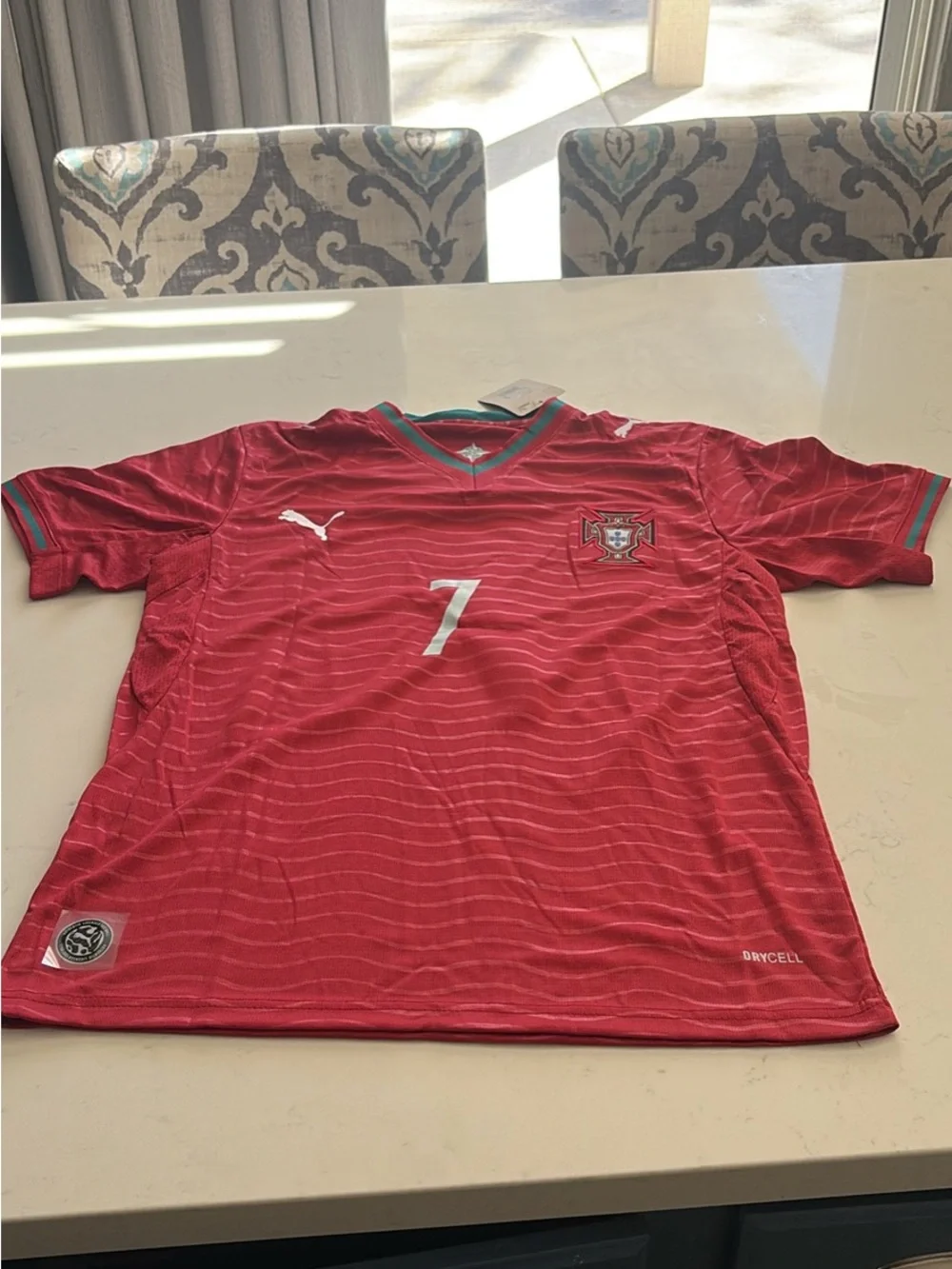 Puma | Shirts | Puma Portugal Red Mens Football Jersey With Number 7 ...